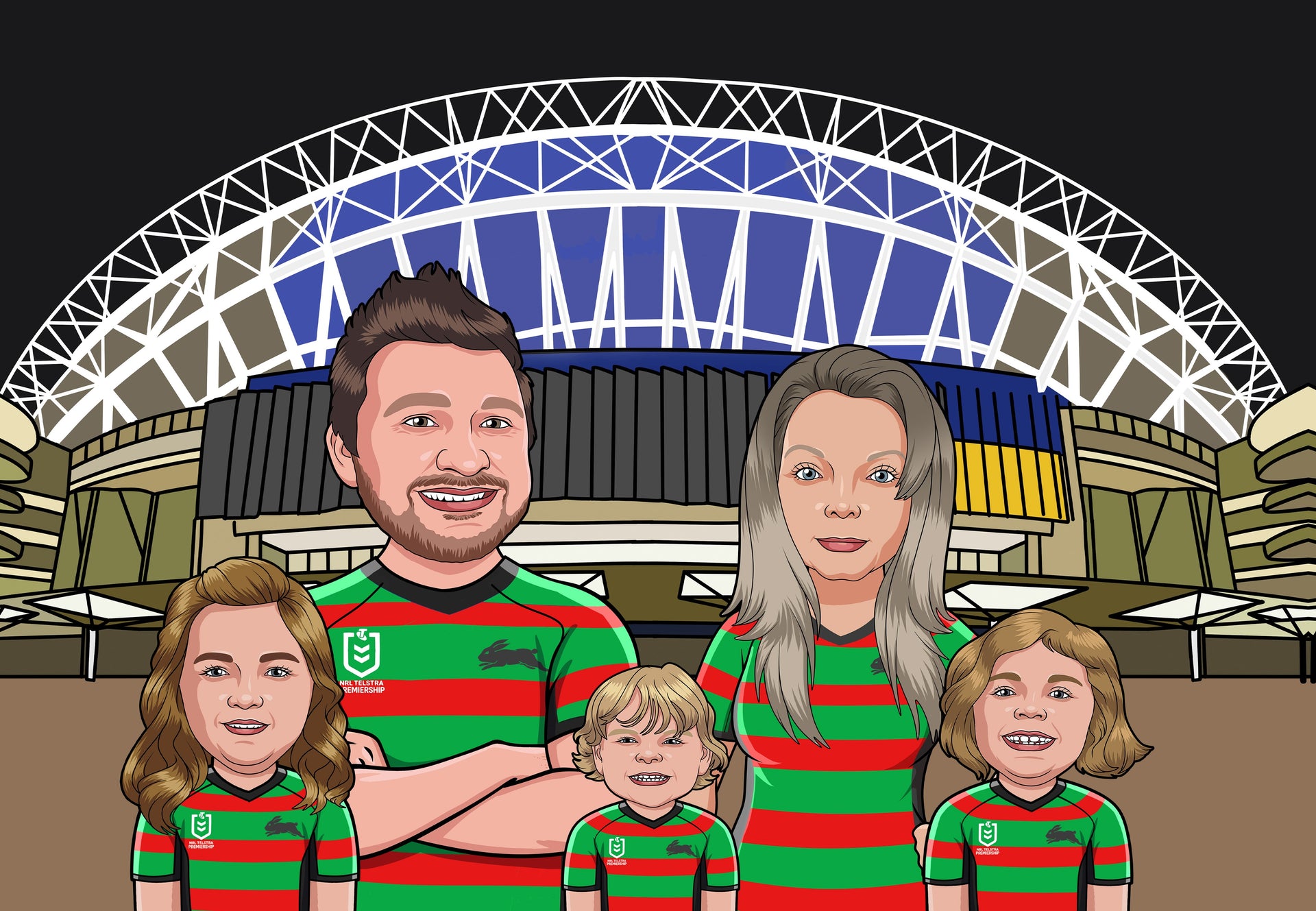 NRL Cartoon - Canvas – I am Cartoonified
