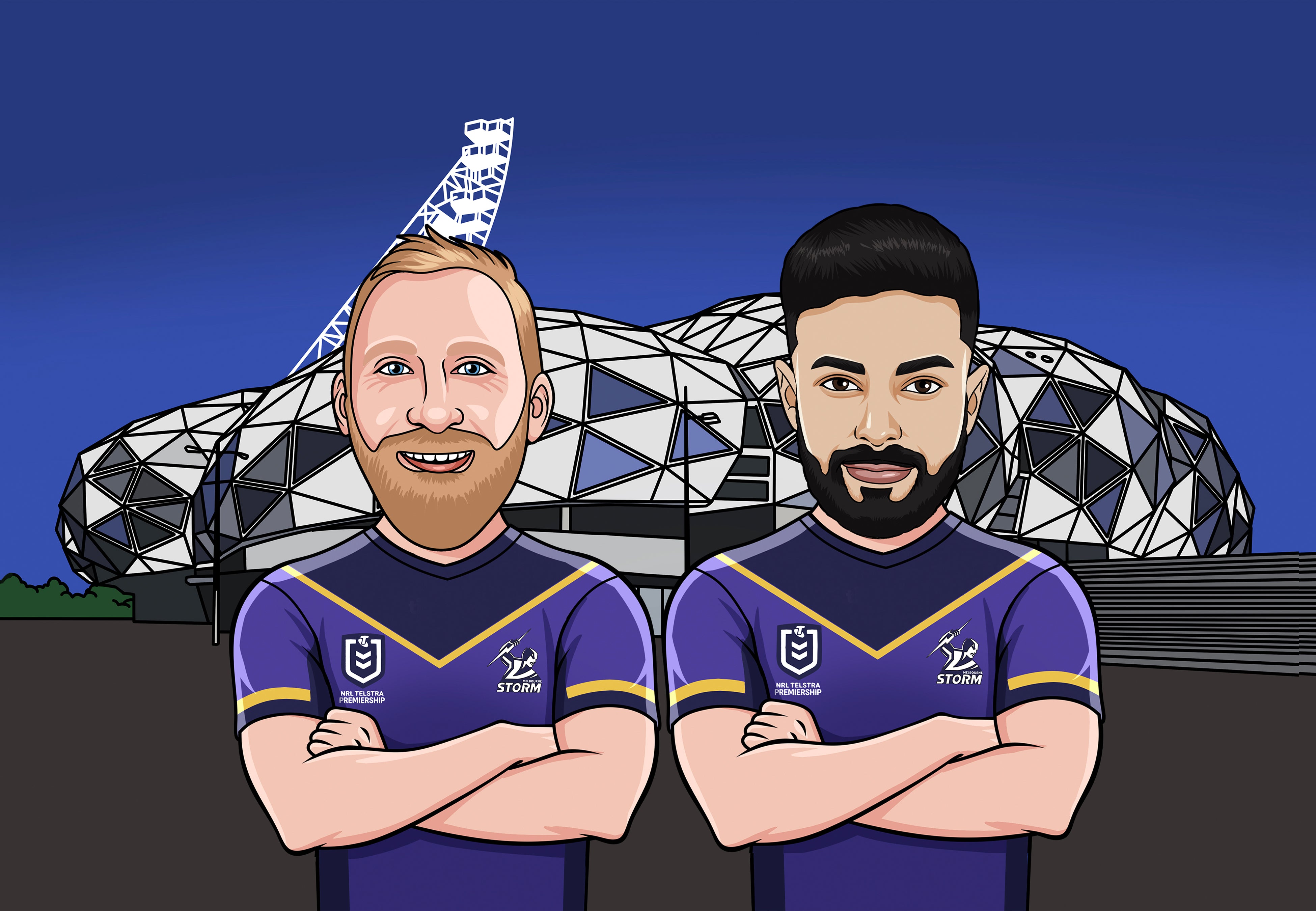 NRL Cartoon - Canvas – I am Cartoonified