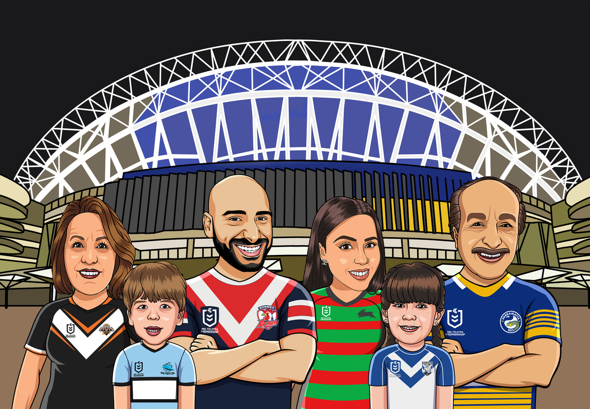 NRL CARTOON - Canvas – I am Cartoonified