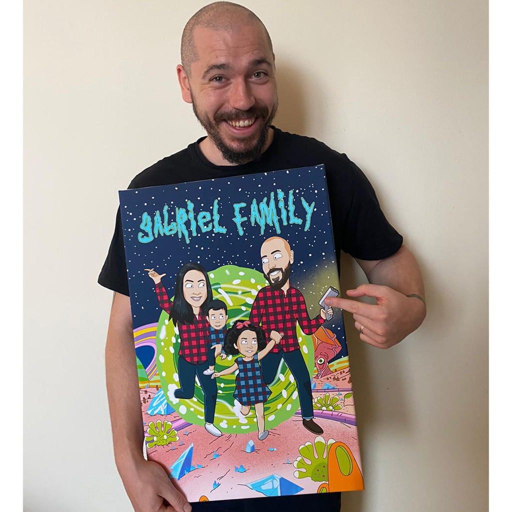 Rick & Mortify - Canvas – I am Cartoonified