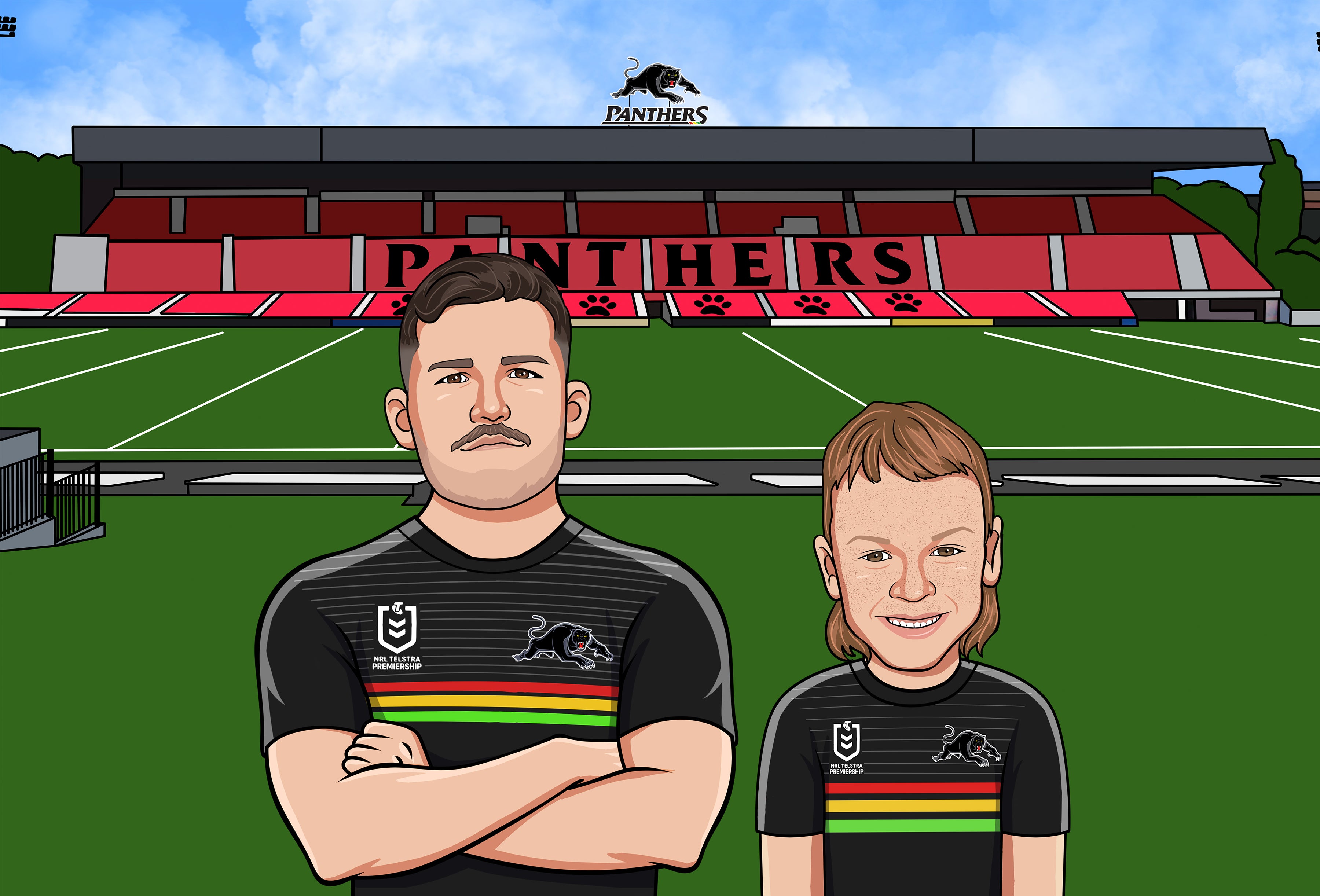 NRL Cartoon - Canvas – I am Cartoonified