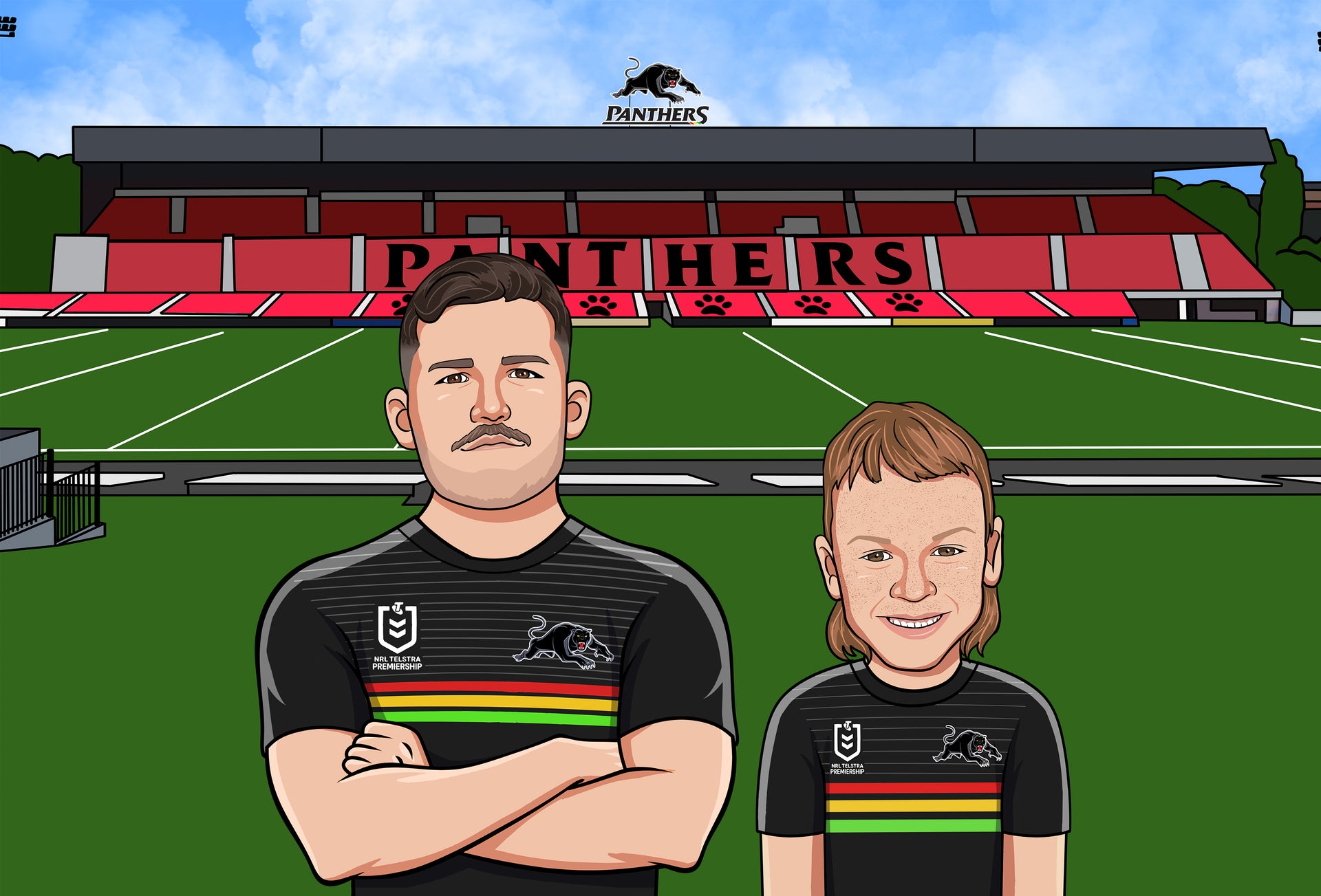 NRL Cartoon - Canvas – I am Cartoonified