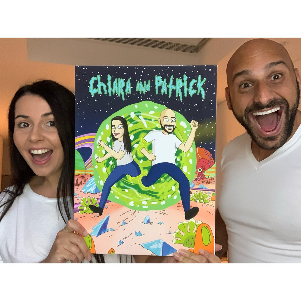 Rick & Mortify - Canvas – I am Cartoonified