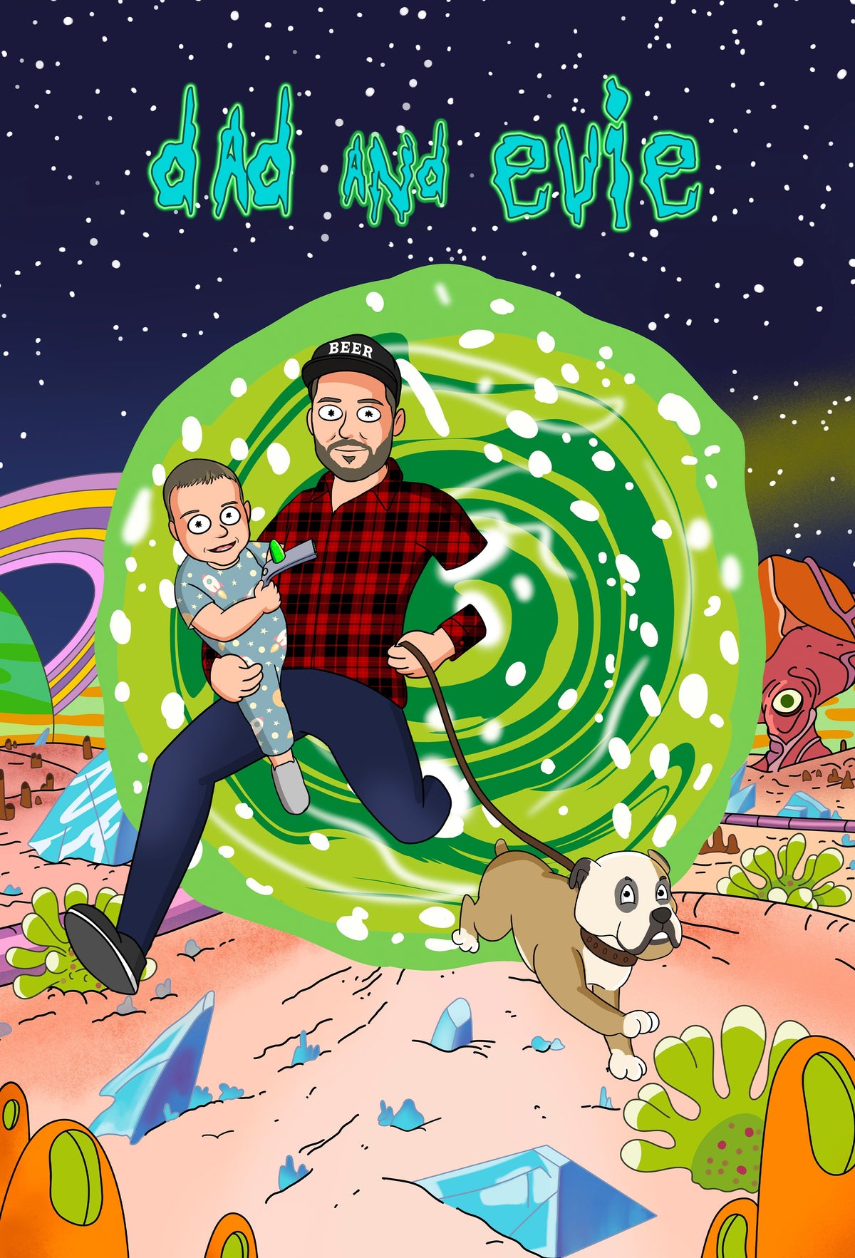 Rick & Mortify - Canvas – I am Cartoonified